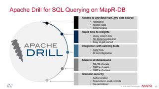 NoSQL Application Development With JSON And MapR DB PPT