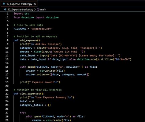 Day11 Pythonprojects Expensetracker Budgeting 30daysofcode