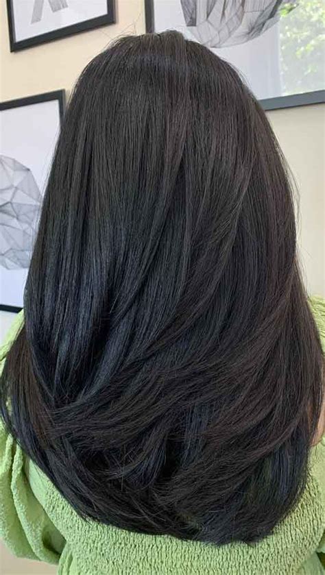 42 Best Layered Haircuts And Hairstyles Dark Hair With Layered Haircut