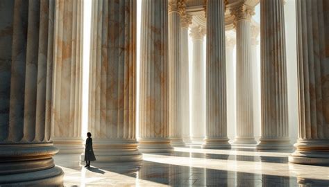 Free Light Between Columns Photo Columns Marble Classical