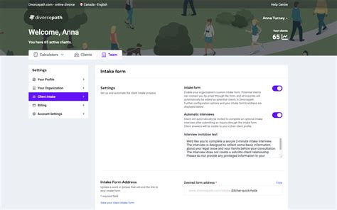 Client Intake Form Interview