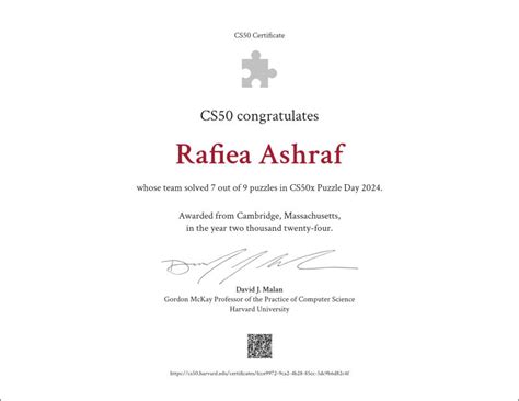 Rafiea Ashraf On Linkedin Cs50x Problem Community Icodeguru Cs50x Puzzlechallenge 26