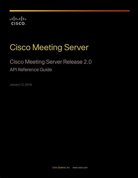 PDF Cisco Meeting Server Release 2 0 API Reference Guide DOKUMEN TIPS