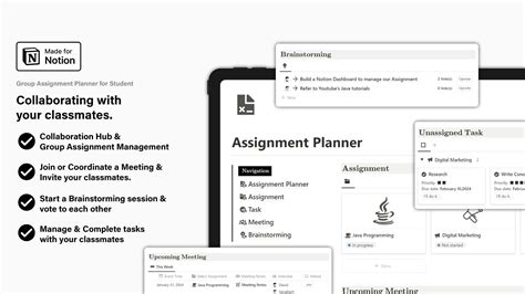 Student Assignment Planner Student Template