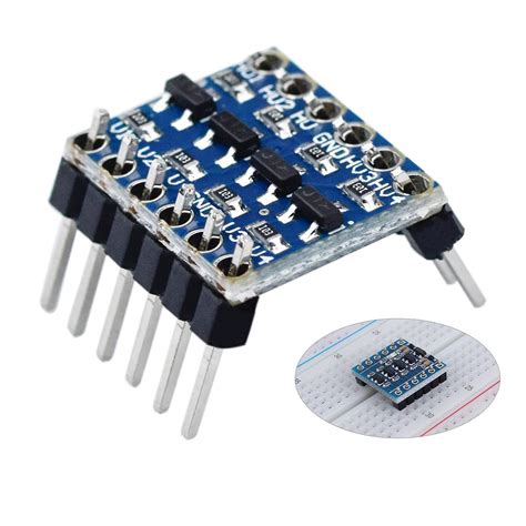 Placa Módulo Conversor Nível Lógico Bidirecional Ttl 33 V A 5 V Para