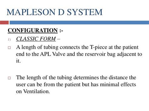 Mapleson System