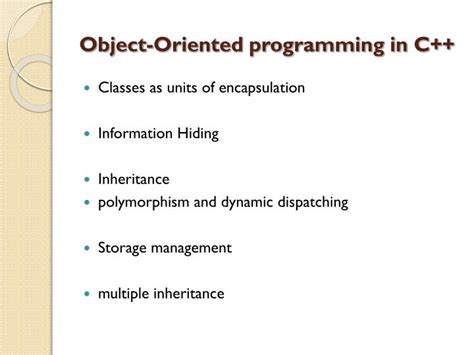 PPT Object Oriented Programming In C PowerPoint Presentation Free Download ID 1798547