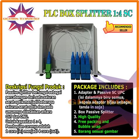 Jual Passive Splitter Box 14 Sc Upc Pasif Splitter Plc Box Fo 1 4