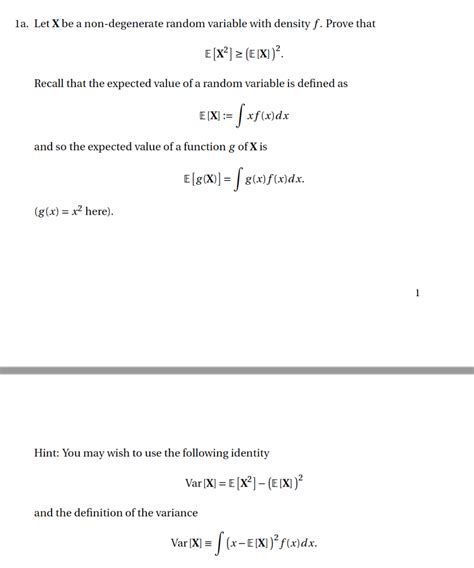 solved la let x be a non degenerate random variable with