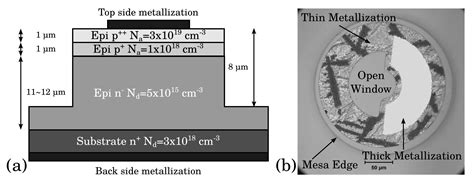 A Schematic Cross Section Of The Fabricated Diode And B