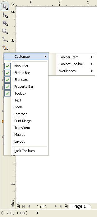 KB Corel How To Restore Missing Toolbar In A Toolbox In CorelDRAW X