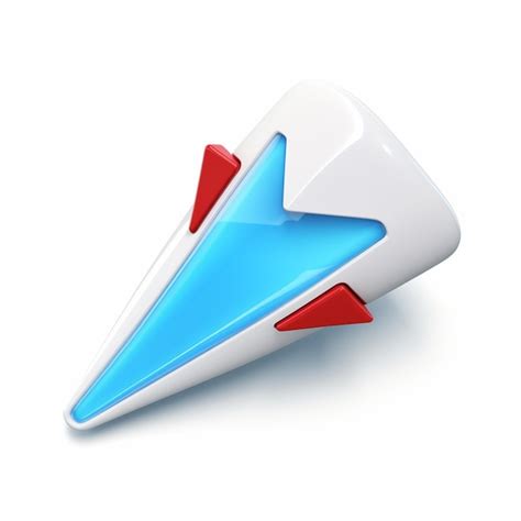 Ícone De Seta Do Cursor Do Mouse De Computador 3d Em Fundo Branco