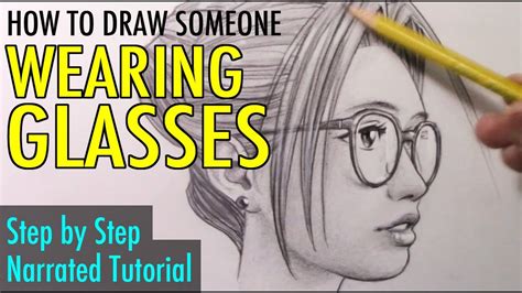 How To Draw Glasses Side View