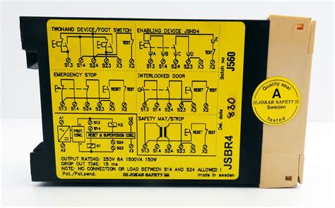 Jokab Safety JSBR 4 JSBR 4 Safety Relay-Distressed | eBay