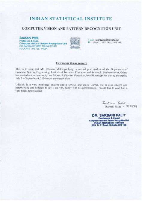 Uddalak Mukhopadhyay On Linkedin Researchinternship Aiinhealthcare