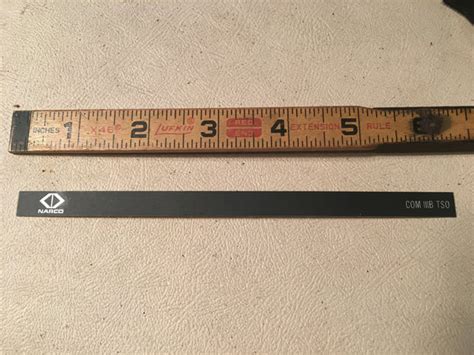 Narco Com 111b Tso Faceplate Decal Placard Gs Plane Stuff