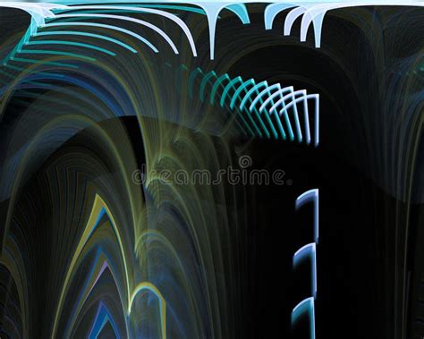 Abstract Future Dynamic Digital Motion Fractal Flow Poster Mystery Design Imagination Backdrop