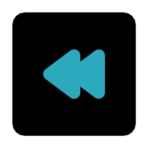 Fast Backward Square Vector SVG Icon SVG Repo