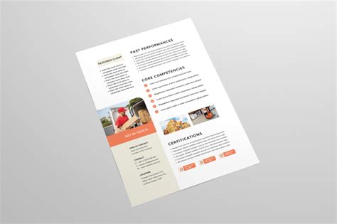 Corporate Capability Statement Print Templates Ft Capability