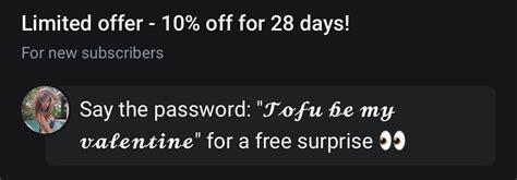 Uwu Tofu On Twitter Also If You Say The Secret Password On My Site Youll Get A Sexy Free