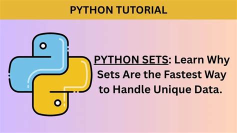 Python Sets Tutorial 4 Essential Operations For Unique Data