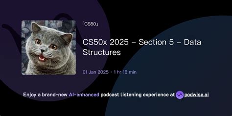 Cs50x 2025 Section 5 Data Structures Cs50 Podwise