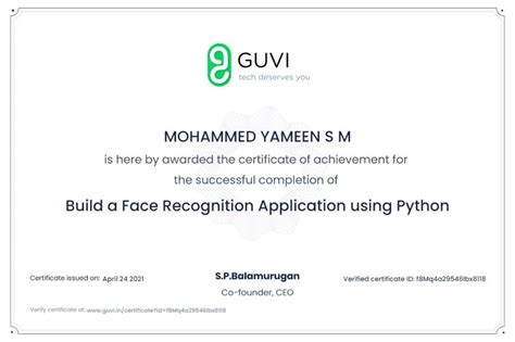Mohammed Yameen S M On Linkedin Guvi Artificialintelliegence Ai