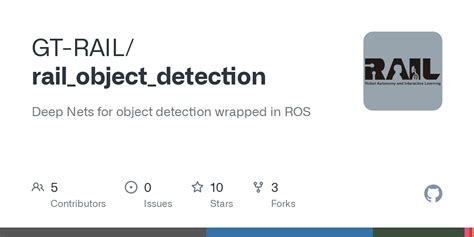 Github Gt Railrailobjectdetection Deep Nets For Object Detection Wrapped In Ros
