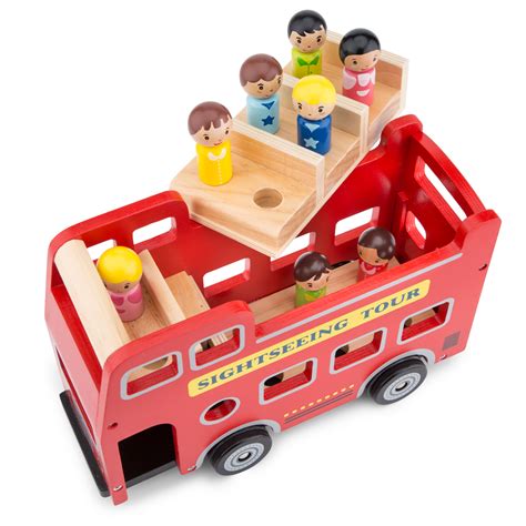 City Tour Bus With 9 Play Figures New Classic Toys
