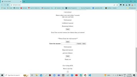 Github Kalyan4636atm Simulator Atm 🏧 Simulator Using Javascript 💻 Html ⌨️ Css 💅