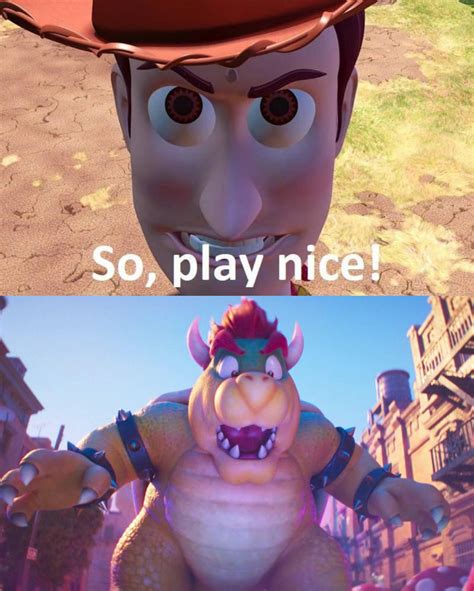 Woody Tells Bowser To Play Nice Requested By Willtt On Deviantart