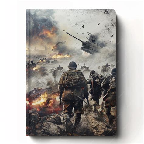 World Warthemed Book Cover Design Premium Ai Generated Image