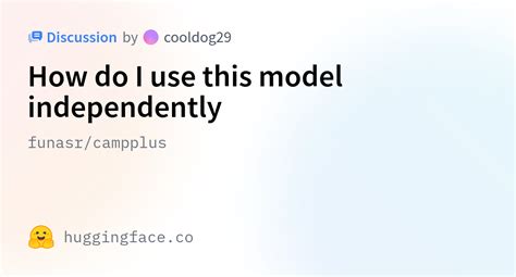 Funasr Campplus · How Do I Use This Model Independently
