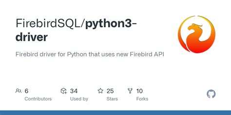 Github Firebirdsqlpython3 Driver Firebird Driver For Python That Uses New Firebird Api