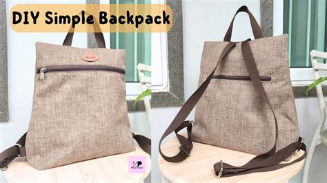 Simple Backpack Tutorial Diy Cute Backpack Tutorial Youtube