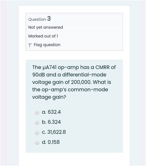 Solved Question 3 Not Yet Answered Marked Out Of 1 P Flag