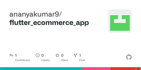Github Ananyakumar9flutterecommerceapp