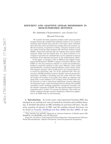 Efficient And Adaptive Linear Regression In Semi Supervised Settings Deepai