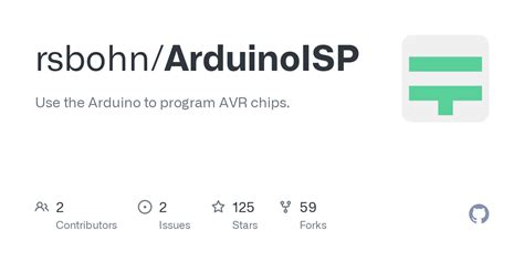 Github Rsbohnarduinoisp Use The Arduino To Program Avr Chips