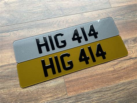3d Gel Charles Wright Font Number Plates Tinted Plates Prestige Plates