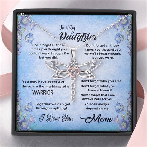 My Warrior Daughter Dragonfly Necklace Teepoem Ltd