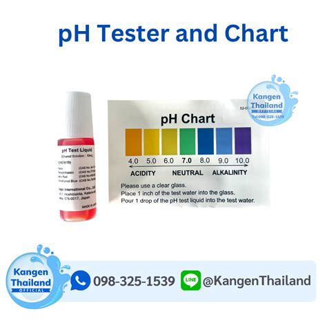 Ph Tester Liquid With Ph Chart