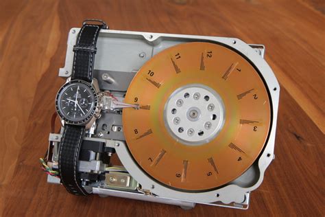 ATMega16 Hard Disk Clock Hackaday