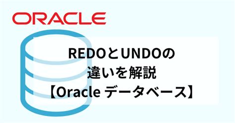 【oracle データベース】redo と Undo の違いを理解する ブログラミングnet