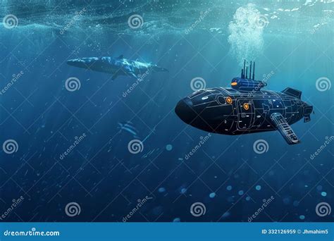 Oceanic Data Horizon Ai Generate Stock Image 302109835