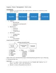Understanding Supply Chain Management Key Concepts And Course Hero