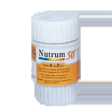 Nutrum 50 Plus 30s The Acme Laboratories Ltd Order Online