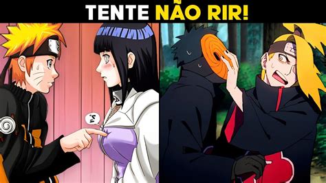 6 Momentos Mais EngraÇados Em Naruto Tente NÃo Rir Youtube