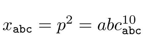 in math mode how can i display subscripts and superscripts in a
