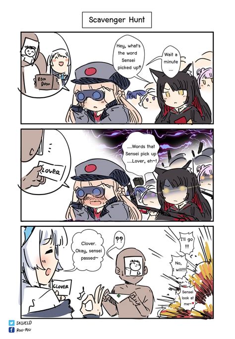 hina yuuka sensei mika wakamo and 2 more blue archive drawn by